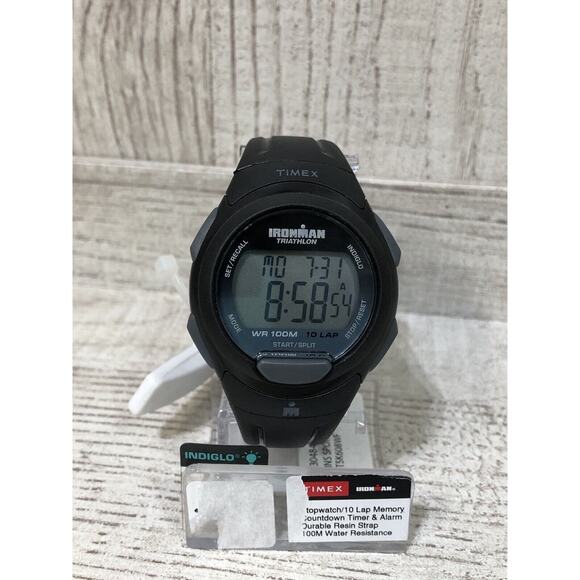 Timex | Accessories | Timex T5k68 Mens 0lap Ironman Indiglo Watch Alarm Chronographcountdown ...